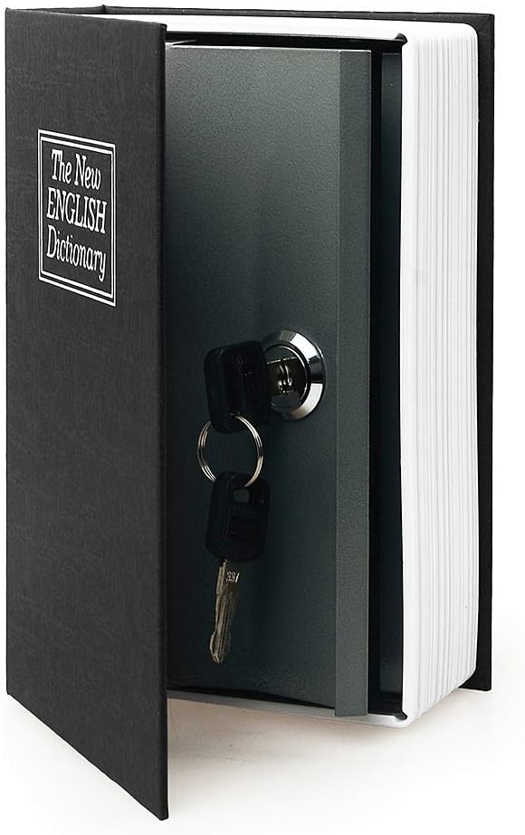 Small Sized Diversion Book Safe Storage Box, Dictionary Secret Safe Can ...