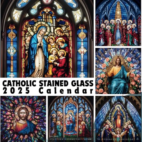 Mua Catholic stained glass 2025 Calendar: 12 Months of breviary ...