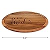Give Thanks Personalized Wood Lazy Susan - Laser Engraved 14-Inch ...