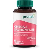 PRONAT | DUO Omega 3 Salmón Plus, Suplemento Alimenticio, 180 Cápsulas ...