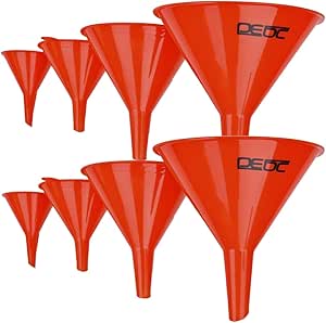 DEDC Gas Funnels Plastic Funnel 2 Set of 8 for Car Automotive Mini ...