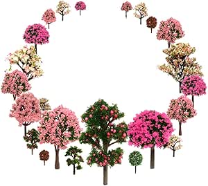 Amazon.com: 29pcs Mixed Model Trees, 1.5-5 inch(4-12 cm), OrgMemory ...