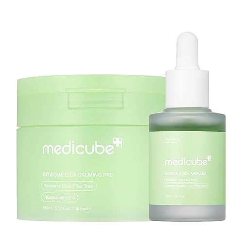 medicube Exosome CICA Tea Tree Calming Toner Pads and Medicube Exosome ...