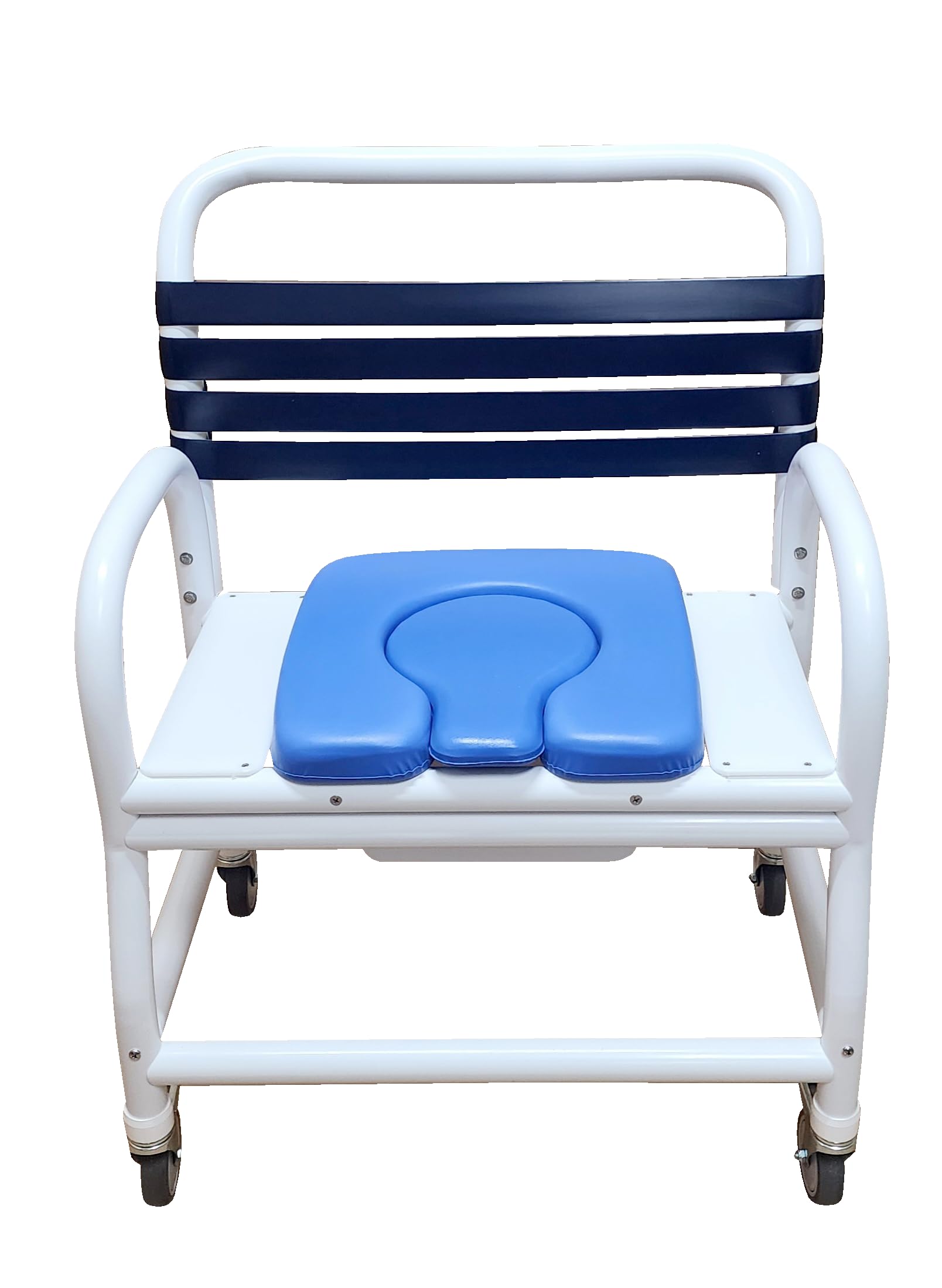 Deluxe New Era Patented Shower Commode Chair, 26" Internal Width, Open ...