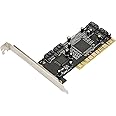 Amazon.com: PCI to 4 Port SATA Card, 4 Channel PCI SATA Card 4 Ports ...