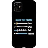 Amazon.com: Python Choose Your Weapon - Funny Computer Science T-Shirt ...