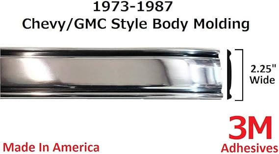 Amazon.com: Autmotive Authority 1973-1987 Chevy GMC Chrome Side Body ...