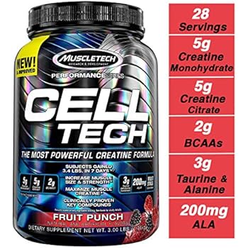 Amazon.com: MuscleTech Cell Tech Creatine Monohydrate Formula Powder ...