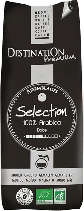 Destination Café Bio Sélection 100 % Arabica 250 g: Amazon.fr: Epicerie