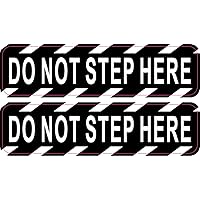 Amazon.com: StickerTalk Do Not Step Here Vinyl Stickers, 1 Sheet of 2 ...