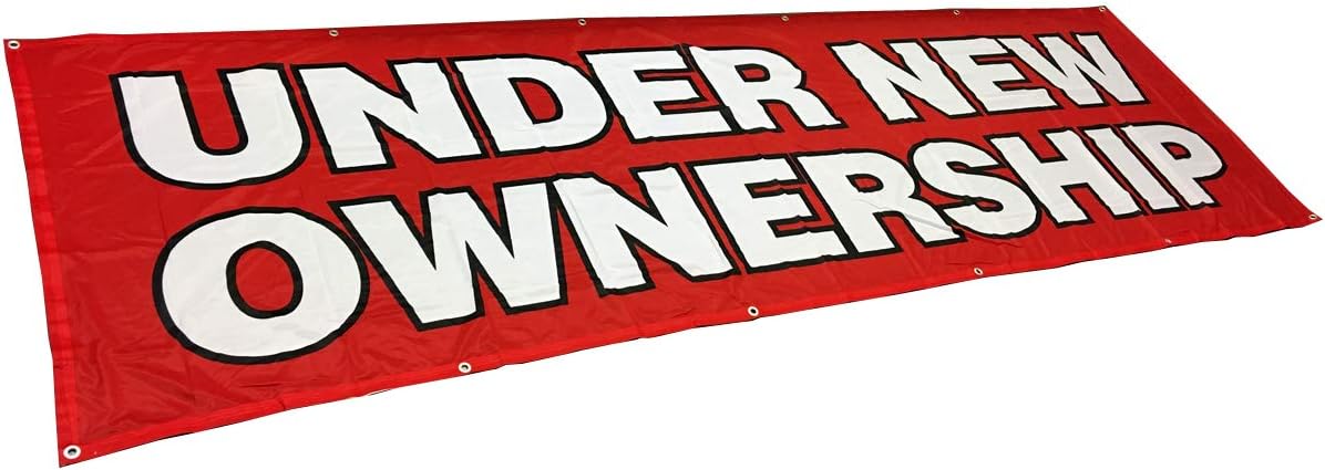 Amazon.com : 4Less 3x10 Ft Under New Ownership Banner Vinyl Alternative ...
