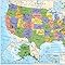 National Geographic: Kids Political USA Education: Grades 4-12 Wall Map ...
