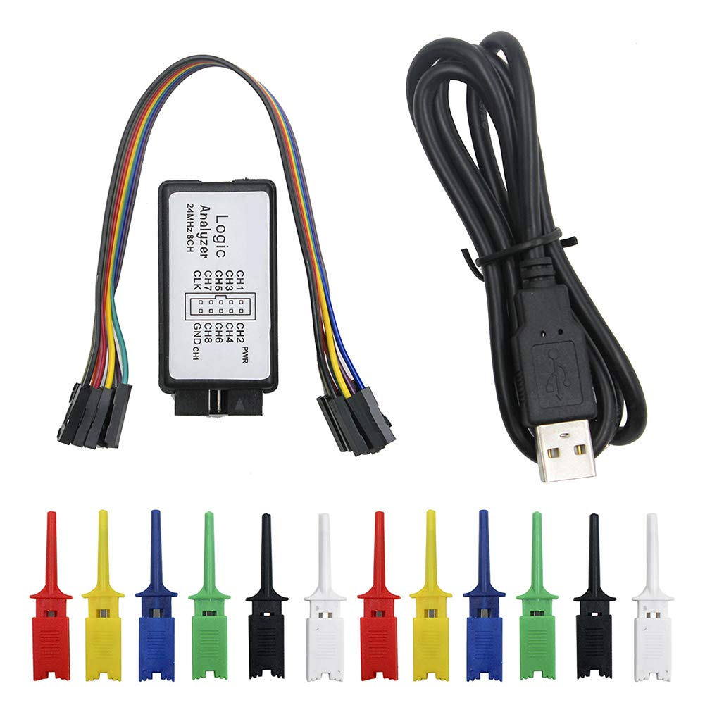 Mua USB Logic Analyzer Device with 12PCS 6 Colors Test Hook Clip Set ...