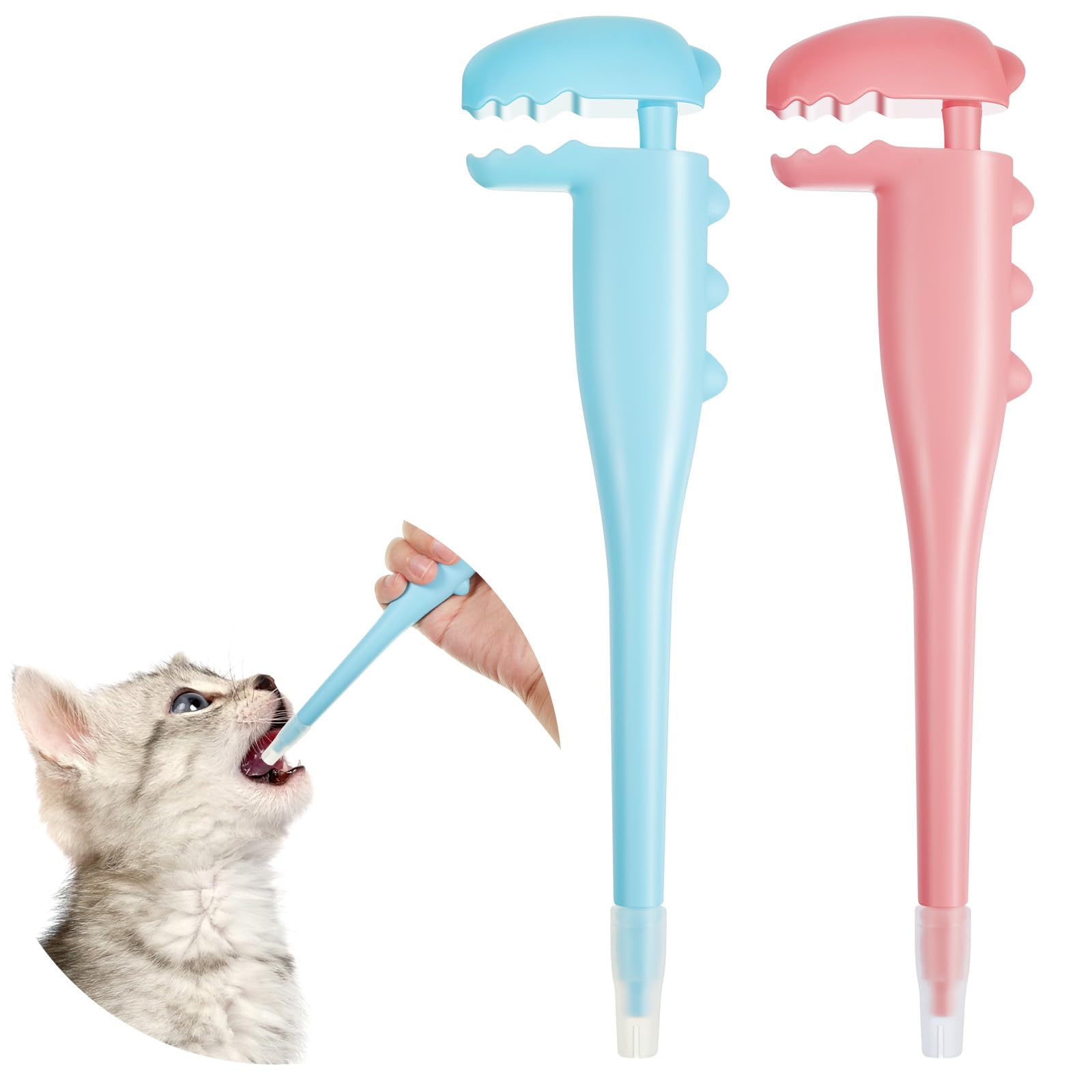 2 Pcs Pet Pill Shooter for Cat Dog Pet Pill Dispenser Gun Oral Tablet ...