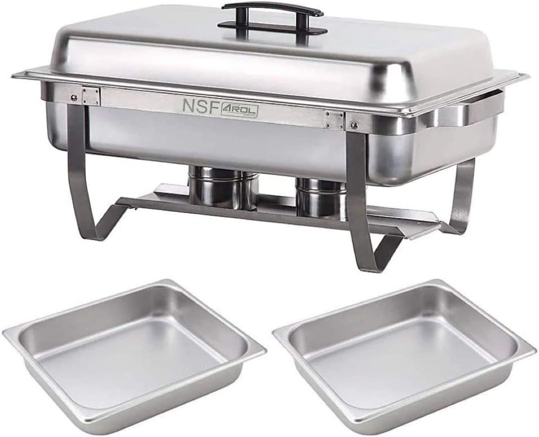 Chafer Bufetera Plegable Completo Con 2 medios Acero Inoxidable ...