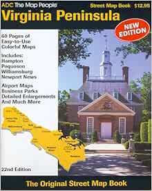 ADC The Map People Virginia Peninsula Street Map Book: ADC the Map ...