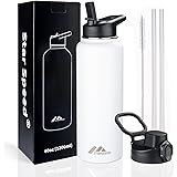 Amazon.com: StarSpeed Insulated Water Bottle 40 oz, Stainless Steel Water Flask Double Walled ...