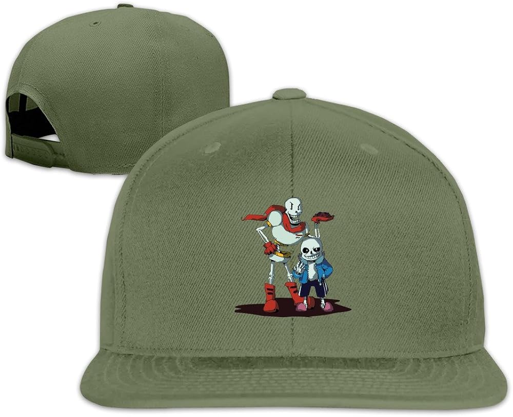 Beetful Undertale Papyrus and Sans Plain Adjustable Snapback Hats Caps ...