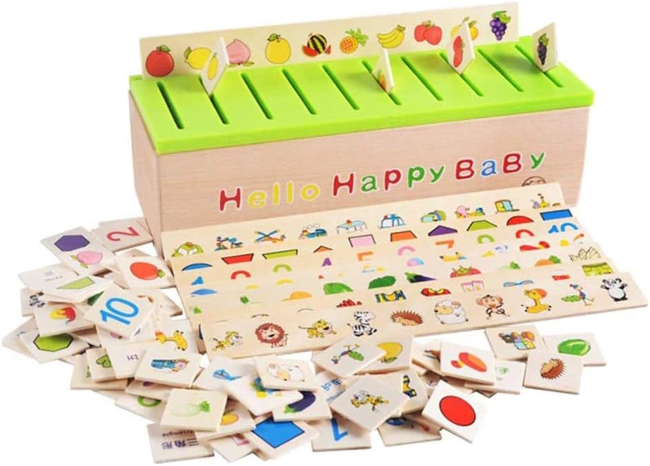 POFET Montessori Sorting Toddlers Kids Education 1 Sorting Box, 8 ...
