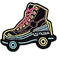 Amazon.com: 3.5" Roller Skate Iron On Patch - Embroidered Sports Roller Skate Applique Appliques ...