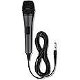Amazon.com: Singing Machine Wired Microphone for Karaoke, (Black ...
