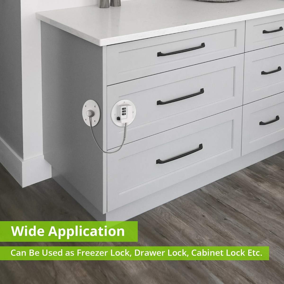 Cable Fridge Code Lock Adjustable Child Safety Cupboard Door Locks ...