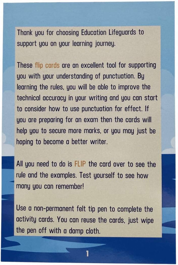 Punctuation FLIP Cards – BigaMart