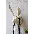 Amazon.com: Kalalou Cast Iron Rabbit Wall Hook, One Size, Antique White ...