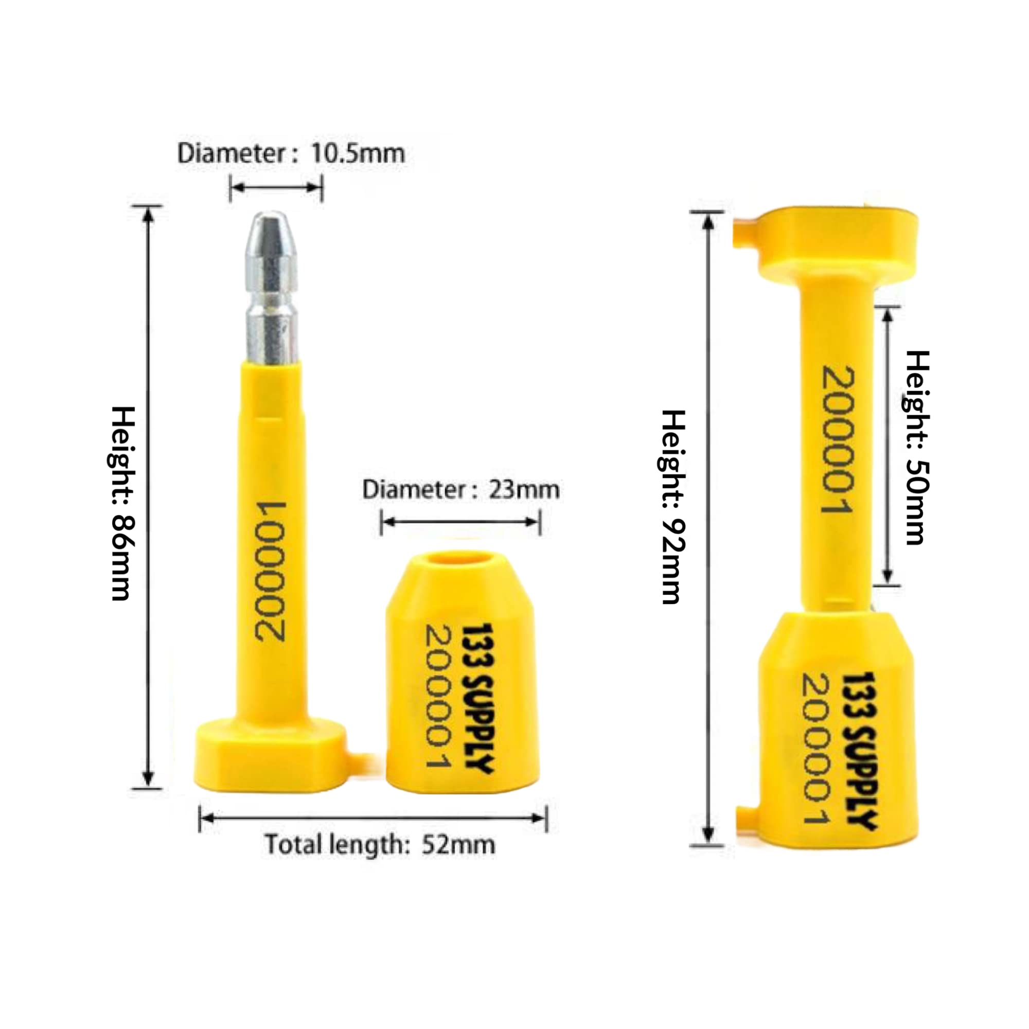 Mua 10 Pack Bolt Seals for Containers, Metal Seals for Container ...