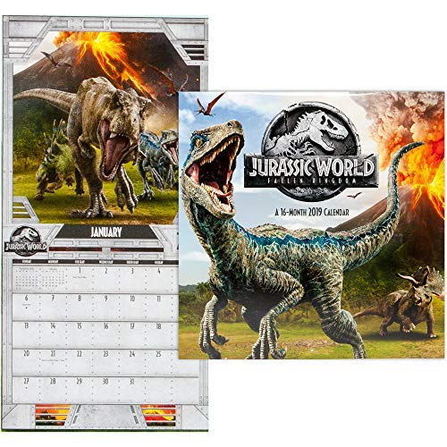 Jurassic World Wall Calendar | Featuring Tyrannosaurus Rex - Import It All