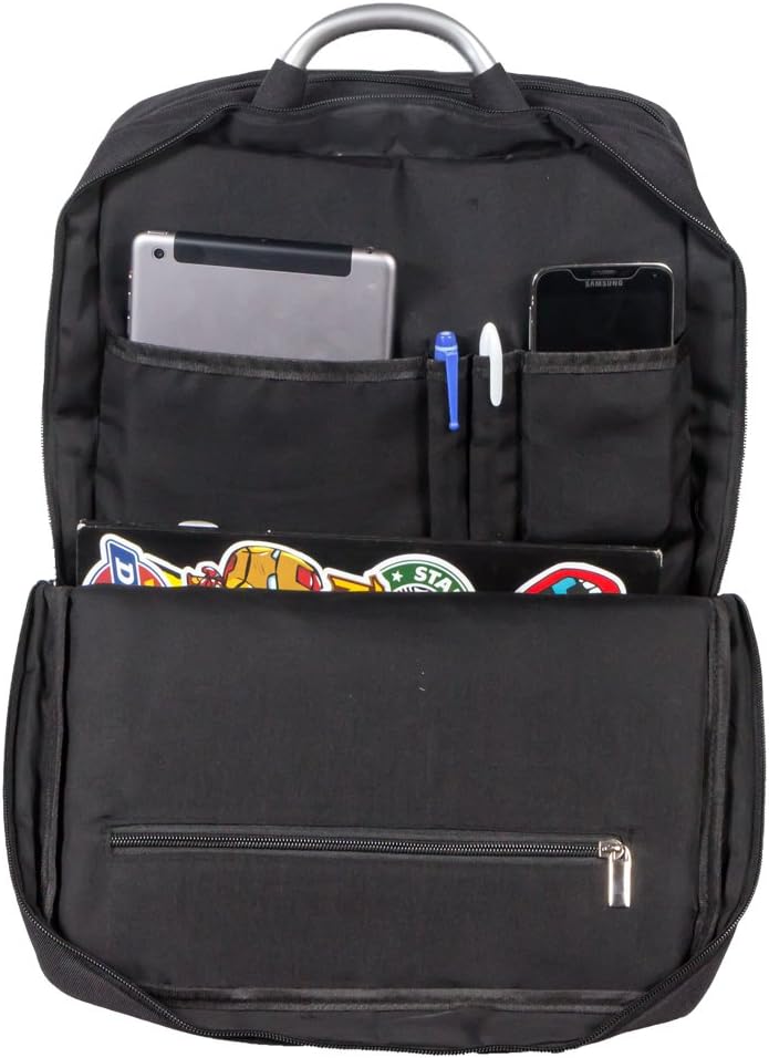 LUXBURG® 17” inch Luxury Designer Laptop Backpack Rucksack with Metal ...