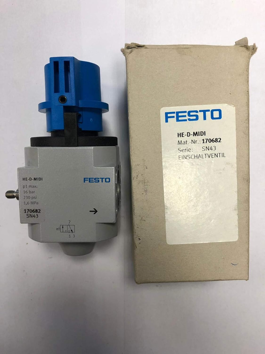Festo 170682 On/Off Valve, Model HE-D-MIDI: Amazon.co.uk: Business ...