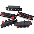 Amazon.com: Tegg 5PCS 4 Pin Speaker Terminal Block 4 Way Amplifier ...