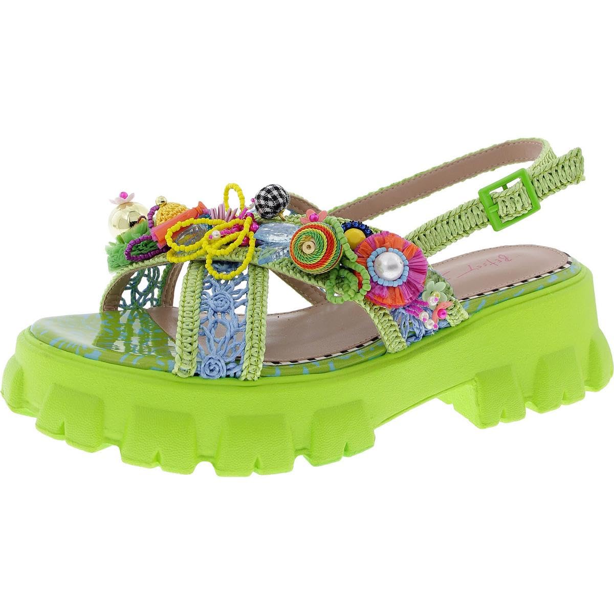 Betsey Johnson Women's Graysen Sandal, Green Multi, 8.5 for sale | Mesa ...