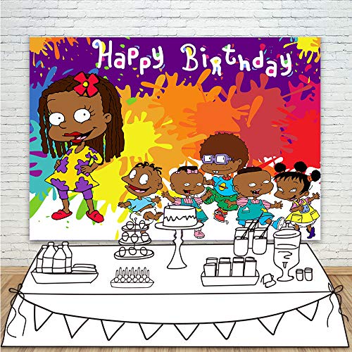 Buy Rugrats Backdrop African American 7x5 Rugrats Baby Shower ...