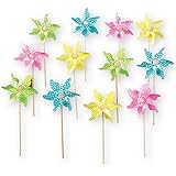 Amazon.com : In the Breeze Silver Mylar Pinwheel - Sparkly Silver ...