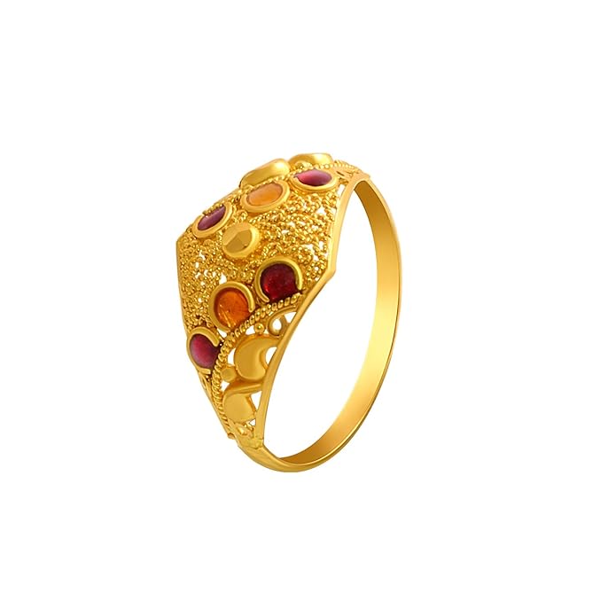 Buy P. C. Chandra Jewellers 22KT Yellow Gold Ring for Women at Amazon.in