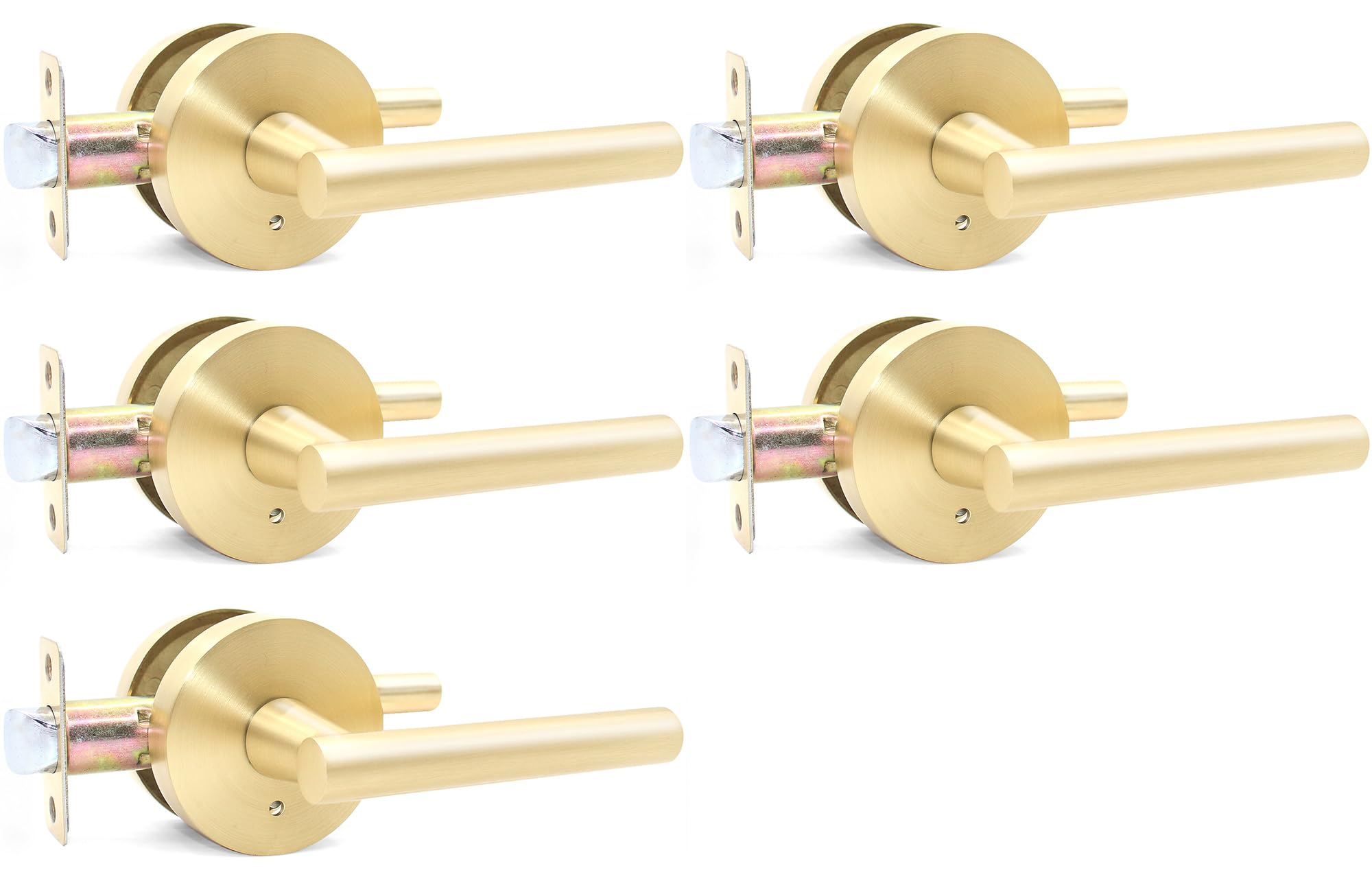 MrArm Interior Privacy Door Handle with Lock, Door Lever for Bathroom ...