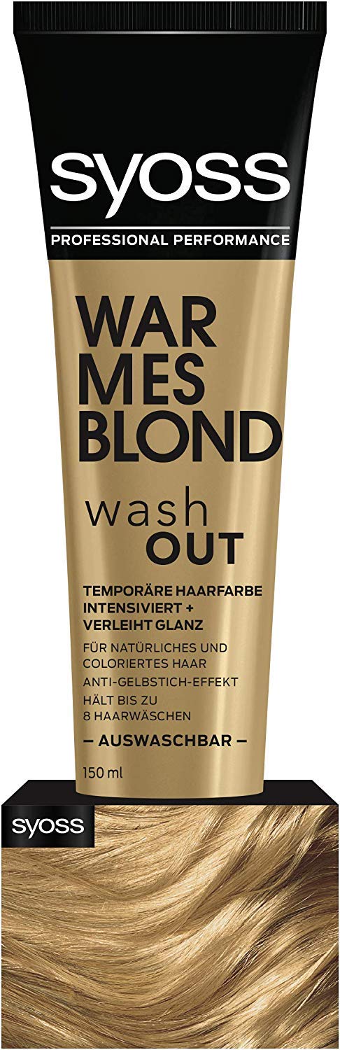 3x Syoss Hair Color Toner Washout Warm Blonde hält bis zu 8 Wäschen je ...