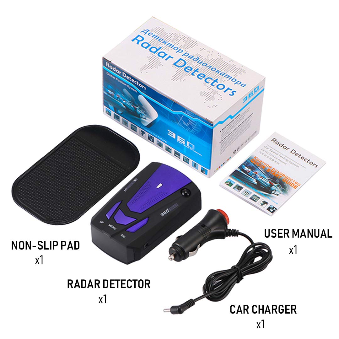 Radar Detector With LED Display For Cars, Voice Alert And Car Speed ...