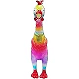Amazon.com: Animolds Squeeze Me Rubber Chicken Toy | Screaming Rubber ...