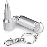 Amazon.com: 64 Gb USB Memory Stick Flash Pen Drive Mental Bullet Silver ...