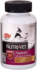 Amazon.com : Nutri-Vet K9 Dog Aspirin for Small Dogs 100ct : Pet Supplies