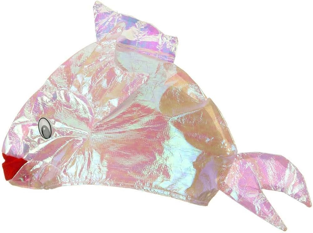Amazon.com: Iridescent Fish Hat - Light Pink: Clothing