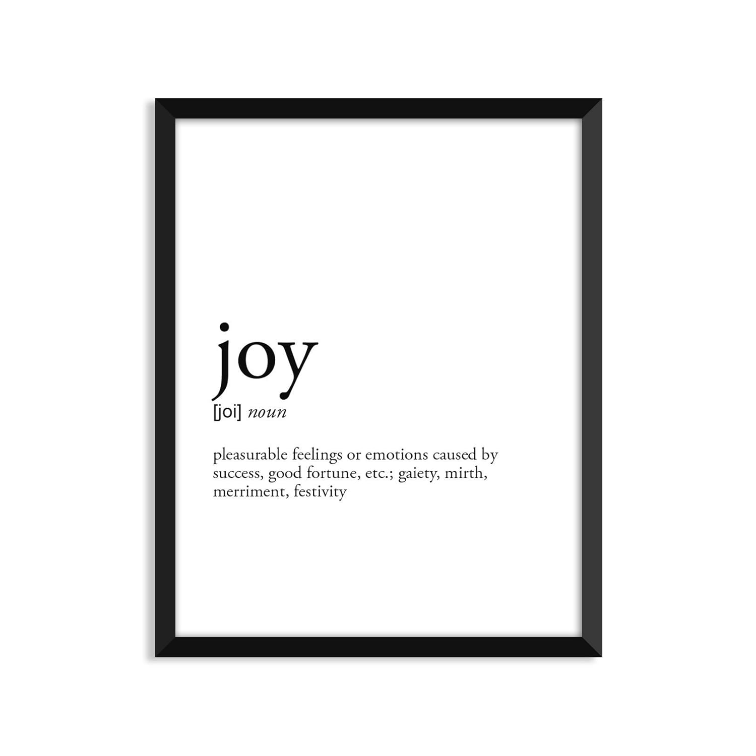 Amazon.com: Joy definition - Unframed art print poster or greeting card ...