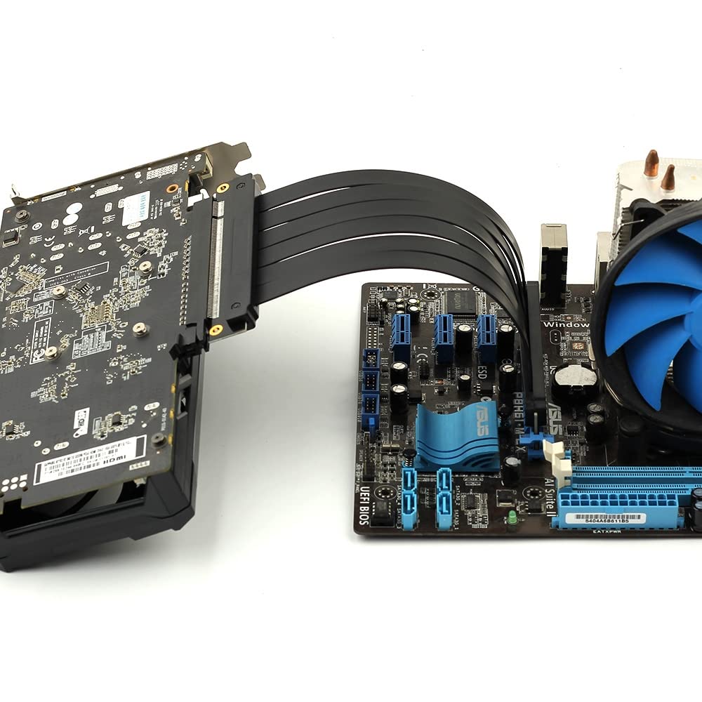 Mua Gaming PCIe 3.0 16x High Speed Flexible Extender Riser Cable GPU Extension PCI Express Port ...