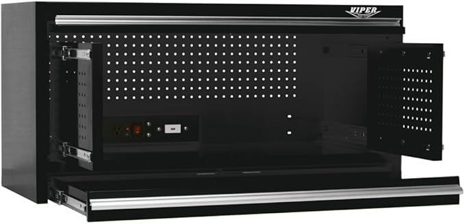 Amazon.com: Viper Tool Storage V4102HBL 41-Inch 2 Drawer Hutch, Black ...