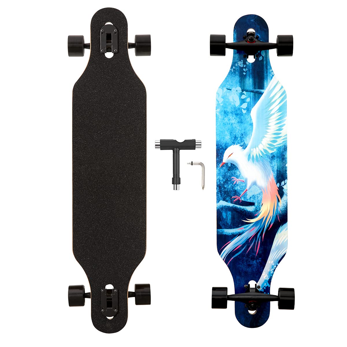 Mua Longboard, 8-Ply Maple Wood Cruiser Complete Skateboard, Longboards ...