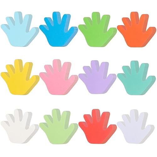 360 Pcs Hand Cutouts Paper Hand Shape Cut-Outs Assorted Color Handprint ...