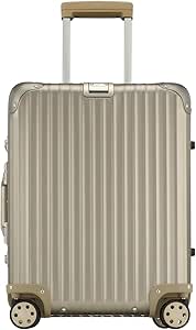 Amazon.com | Rimowa Topas Titanium Aluminium IATA Luggage 21" inch Spinner Multiwheel 32.0L Pop ...